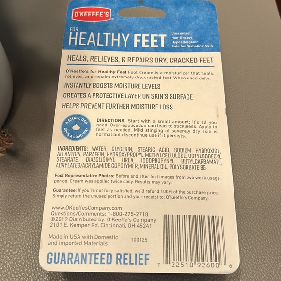 o’keefe’s | Skincare | Okeefes For Healthy Feet | Poshmark